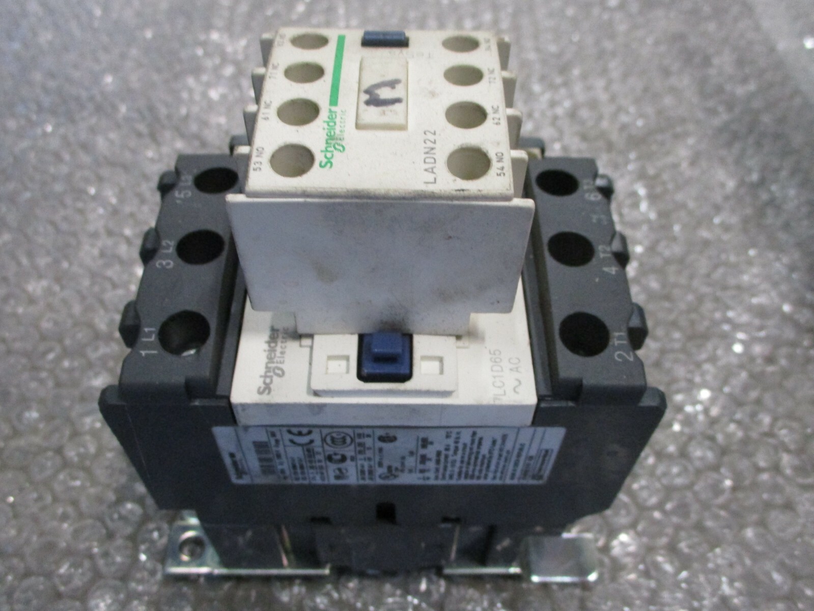 Schneider Electric LC1D65 Contactor Schneider LADN22 15/30kW 220/440VAC ...