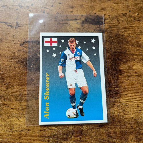 Alan Shearer Rookie Sticker Panini Calciatori Blackburn Rovers #197 ...
