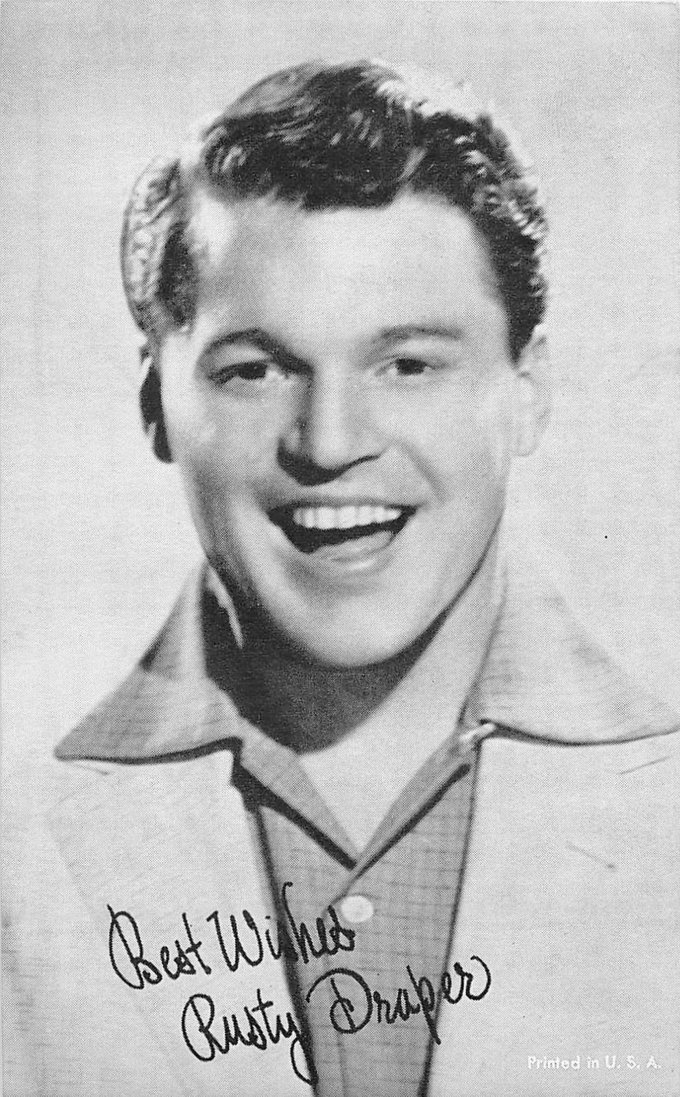 RUSTY DRAPER AMERICAN COUNTRY & POP SINGER ARCADE CARD NON-P/C | eBay