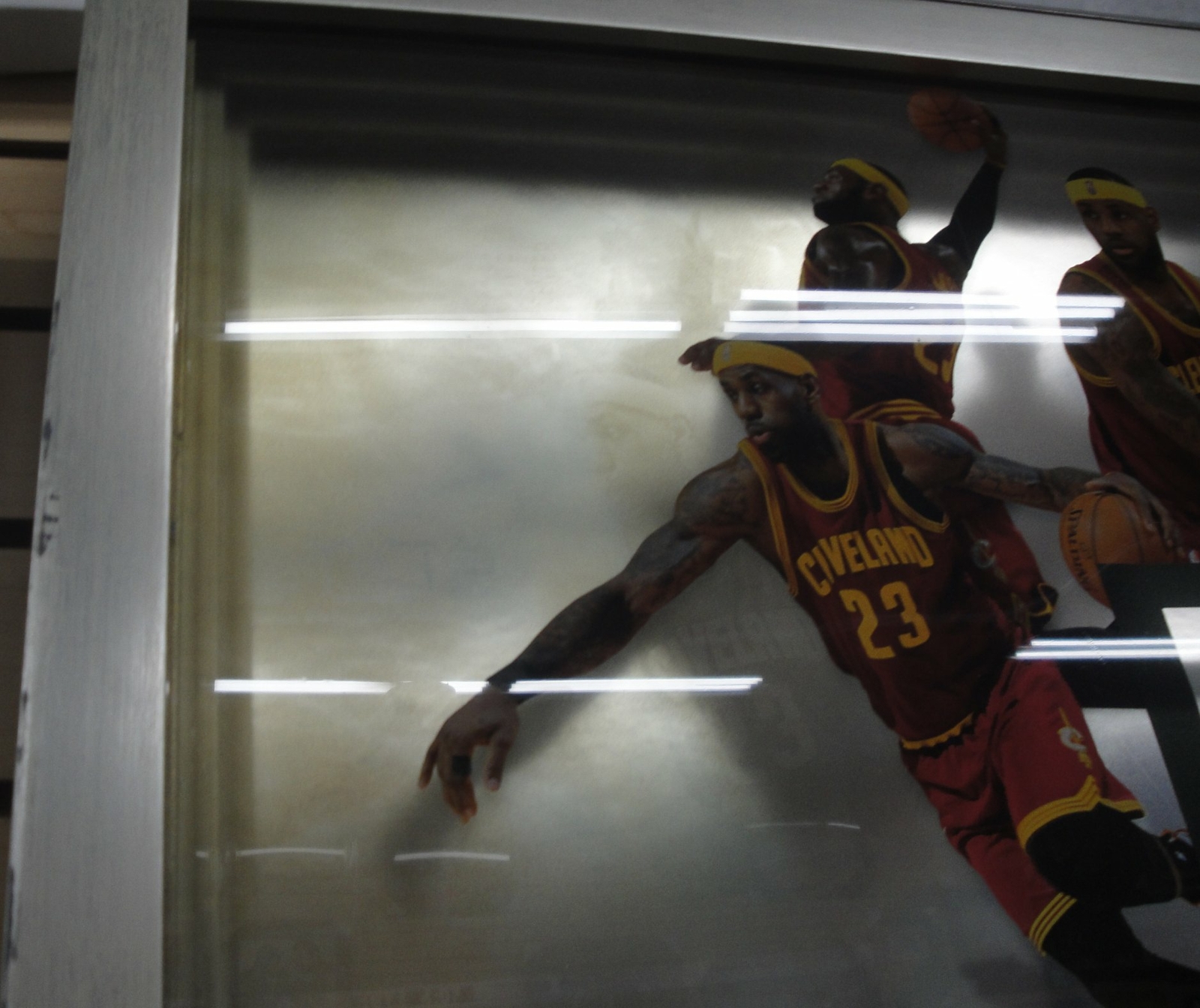 LeBron James Hand Signed Autographed Custom Framed Backboard /123 UDA ...