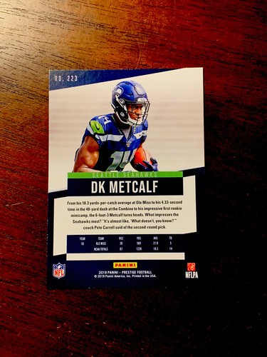 Dk Metcalf 2019 Panini Prestige #223 RC Rookie Card Seattle Seahawks | eBay