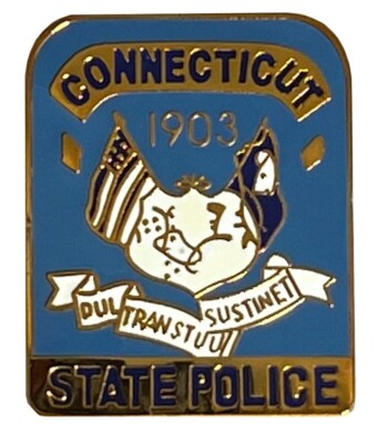 Wholesale Lot of 3 Connecticut State Police Patch Hat Cap Lapel Pin POP ...