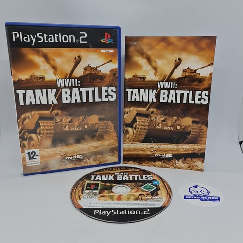 WWII Tank Battles (Sony PlayStation 2 PS2 PAL Game) inc Manual 🌟 VGC 🌟 ...