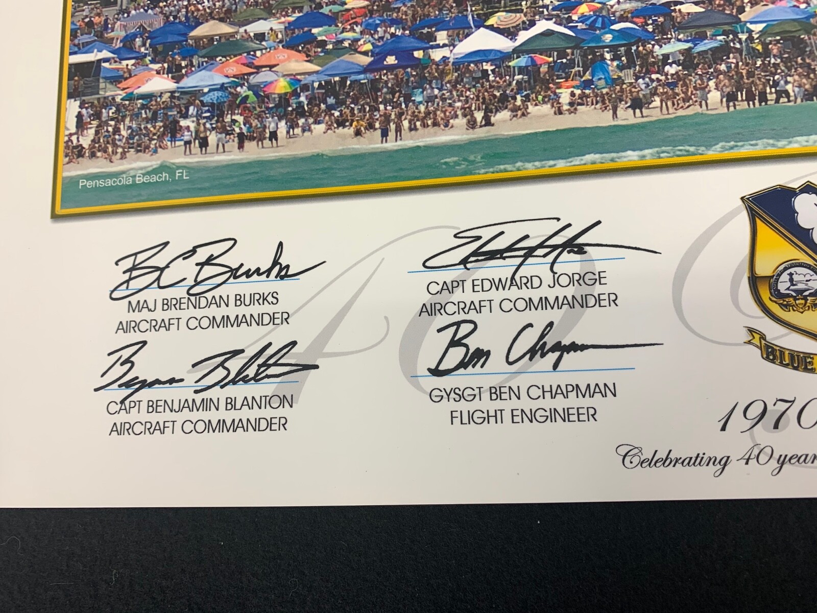 2010 US Navy Blue Angels USMC Fat Albert Named Litho Print | eBay