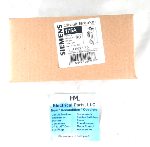 SIEMENS, QN2175, 175A, 240V, 2P, (MURRAY MPD REPLACEMENT) *NEW IN BOX ...
