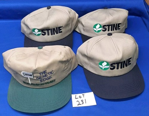 Lot Of 4 NOS Stine Corn Seed Crops Agriculture Farming Baseball Cap Hat ...