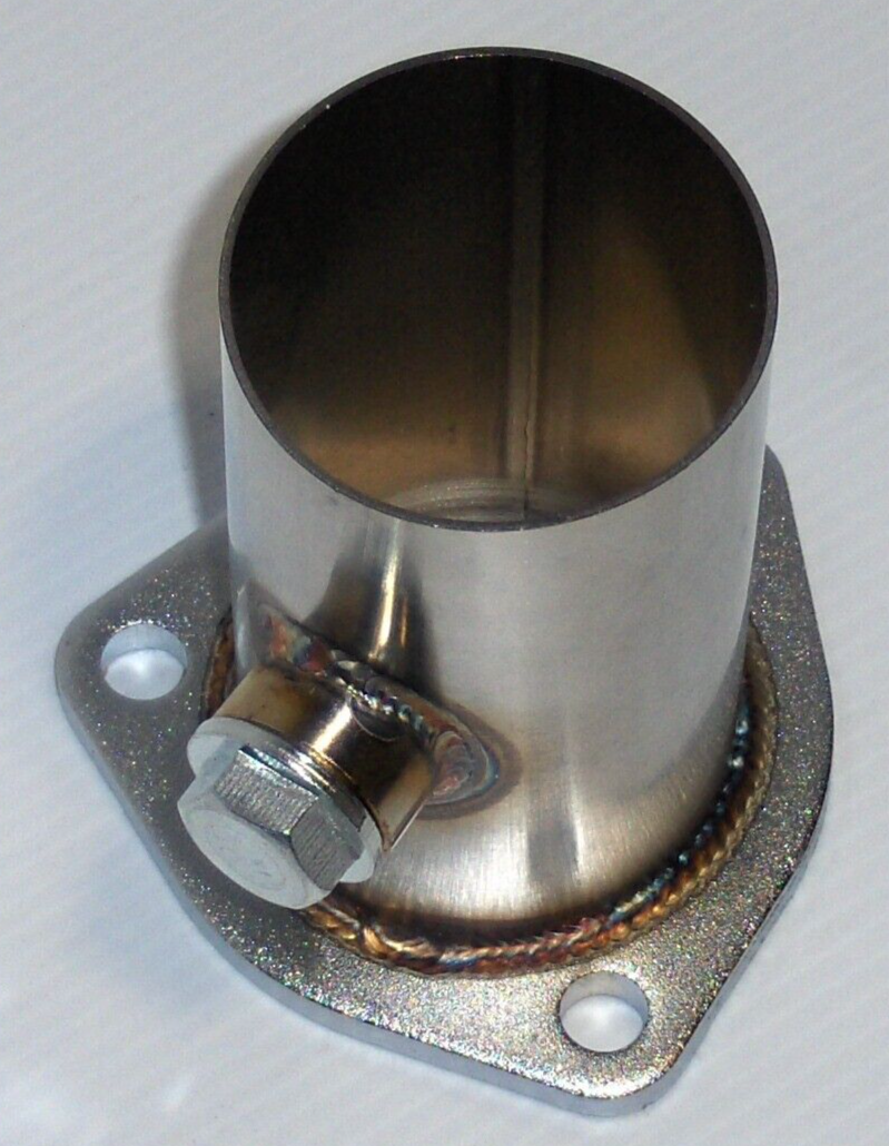 Stainless Steel 2-1/2" Exhaust Header 3 Bolt Collector w/ O2 Oxygen ...