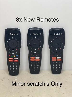 3x Genuine New Foxtel IQ5 -IQ4 -IQ3 Voice Bluetooth Remote New Control ...