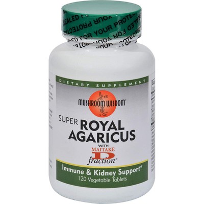 Mushroom Wisdom Super Royal Agaricus With Maitake D Fraction 120 Tablets | eBay