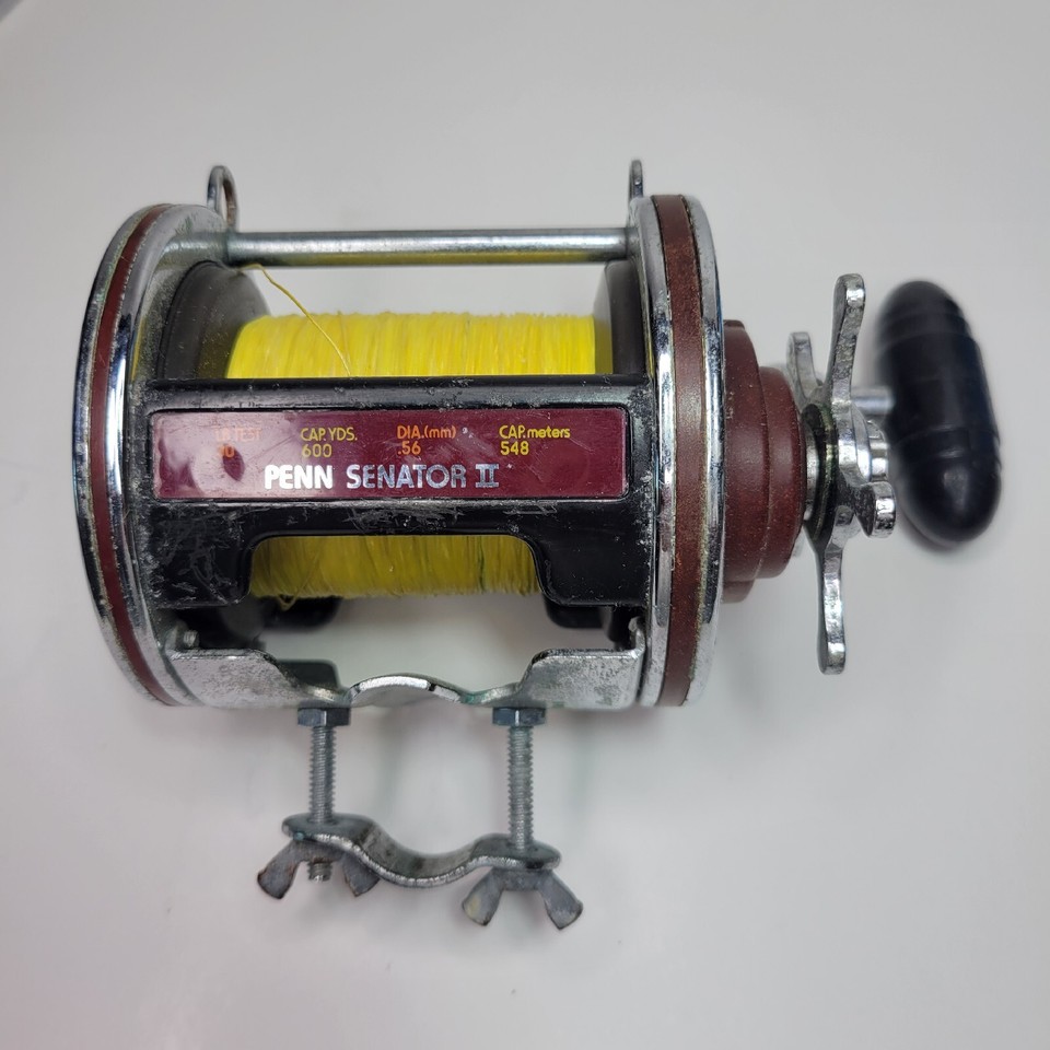 Penn 113HLW Senator 4/0 Wide Fishing Reel w/Aluminum Spool in Good ...