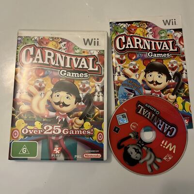 Carnival Games - Nintendo Wii (Wii U) - Complete with Manual PAL | eBay ...