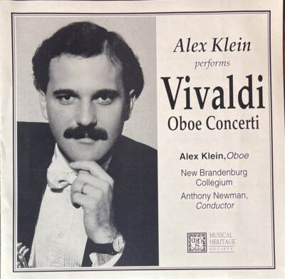ALEX KLEIN - Alex Klein Performs Vivaldi Oboe Concerti - CD (MHS, 1995 ...