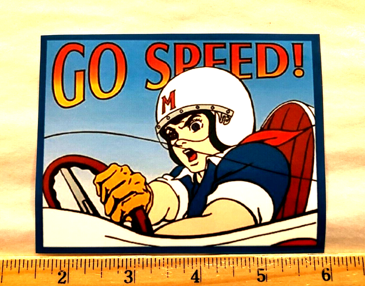 SPEED RACER Mach Five Mach 5 GO SPEED GO! Full Color Sticker #2 Manga ...