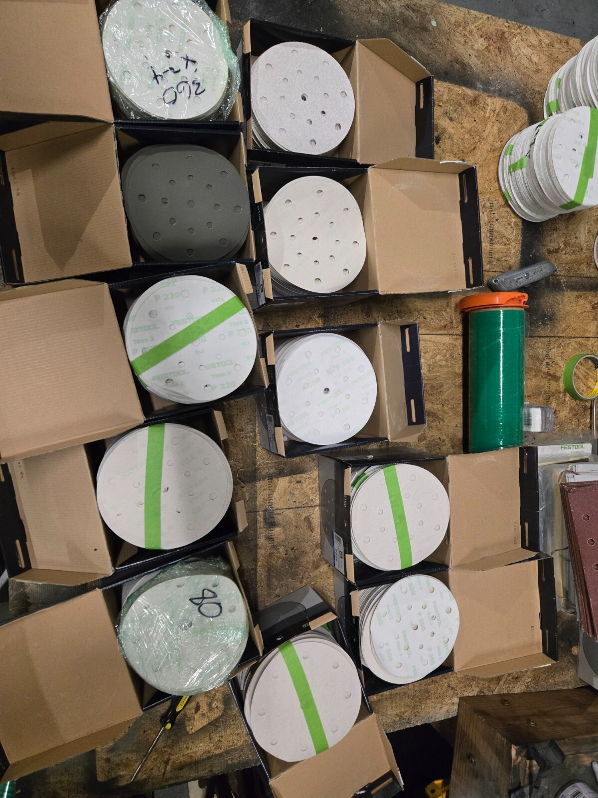 festool sandpaper ro150 6" titan older style every grit over a 1000 ...