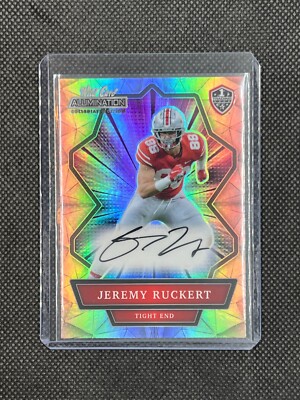 RARE!! JEREMY RUCKERT - 2021 WILD CARD NIL ALUMINATION - AUTO HOLO ...