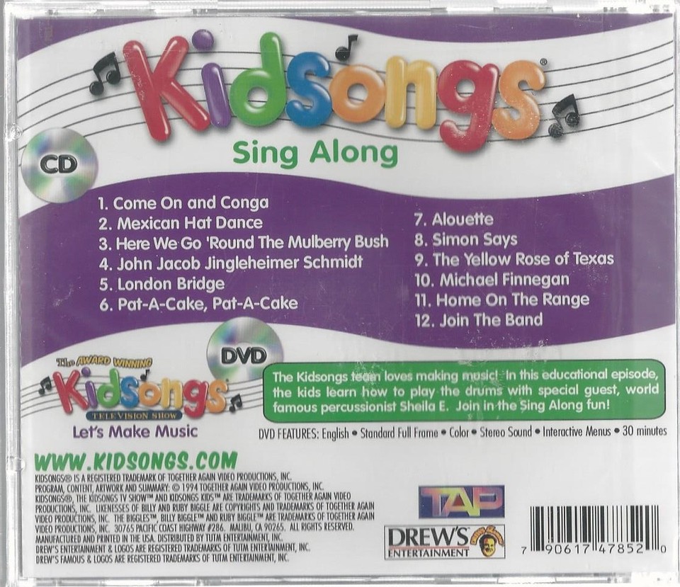 Kidsongs Sing Along CD/DVD-Free Shipping-New In Package | eBay