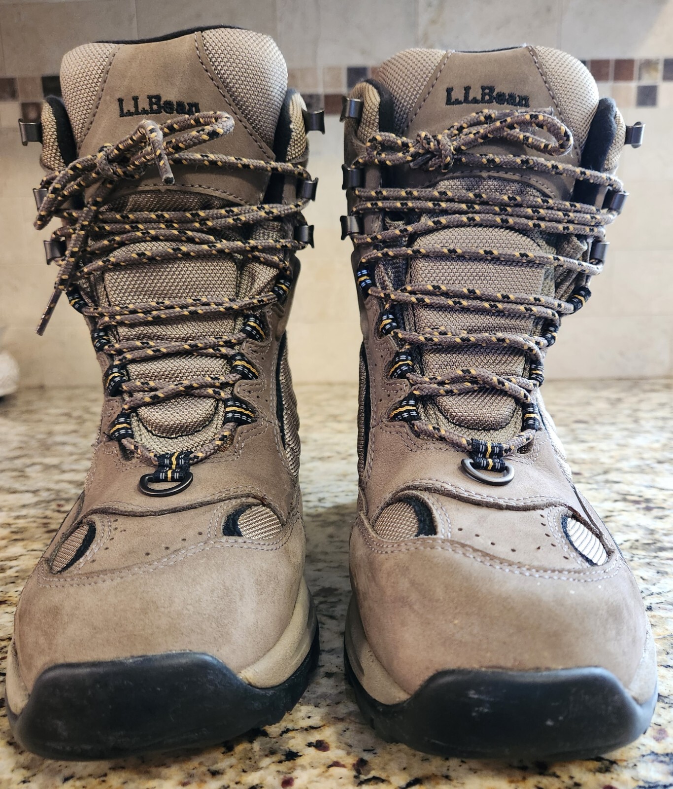 LL Bean Waterproof TEK 2.5 Hiking Boots Leather Gray/Black Womens 6.5 ...