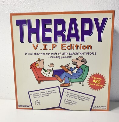 Therapy VIP Edition Pressman 2005 Psychology Board Game | eBay