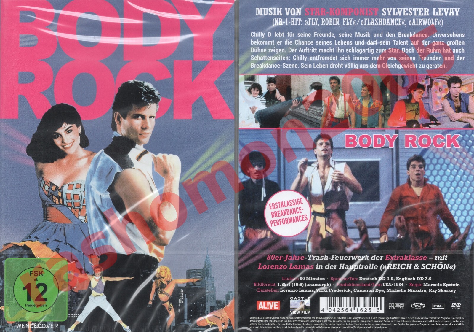 DVD BODY ROCK (1984) Lorenzo Lamas Cameron Dye Breakdance Dance Region ...