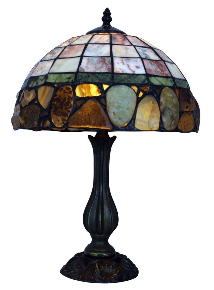 TIFFANY HANDCRAFTED GLASS TABLE LAMP SIZE 12'' INCH WIDE (Ideal ...