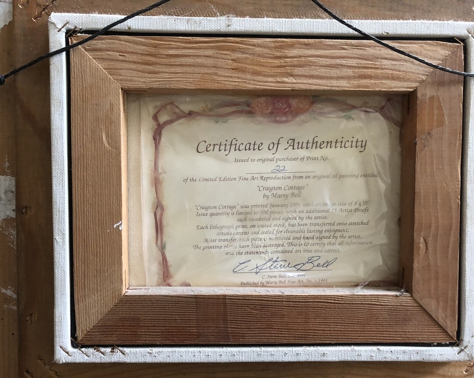 Marty Bell Signed and Numbered Limited Edition Canvas | eBay