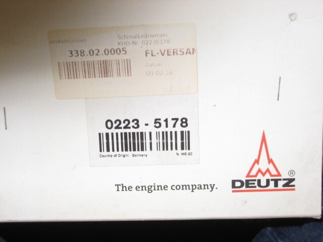 V-BELT DEUTZ P/N 0223 5178 | eBay