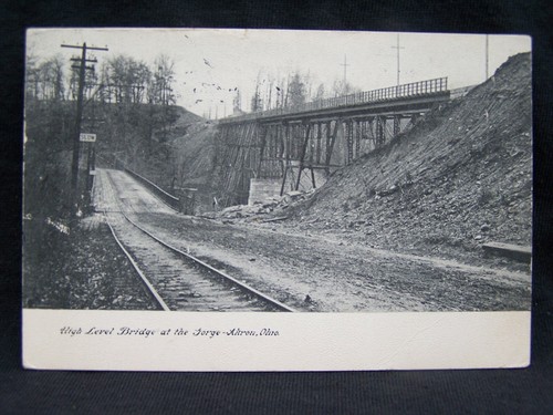 OH Akron High Level Bridge at the Gorge 1907 Postcard | eBay
