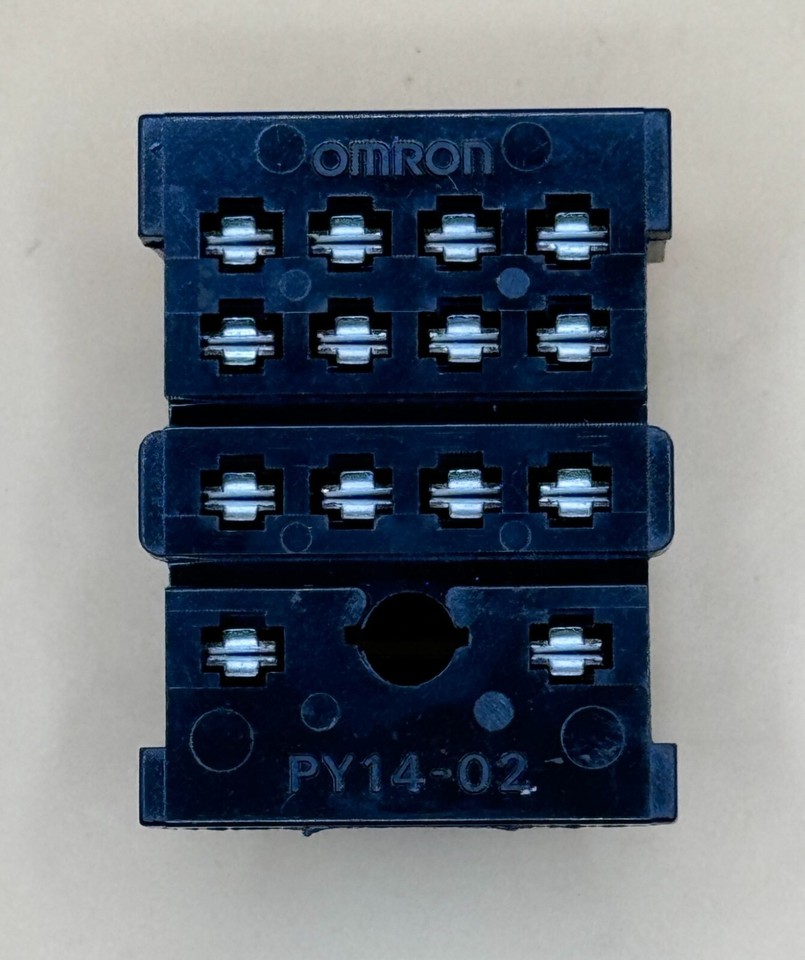 Omron PY14-02 Relay Socket PCB Mount 4 Pole 14 Position | eBay