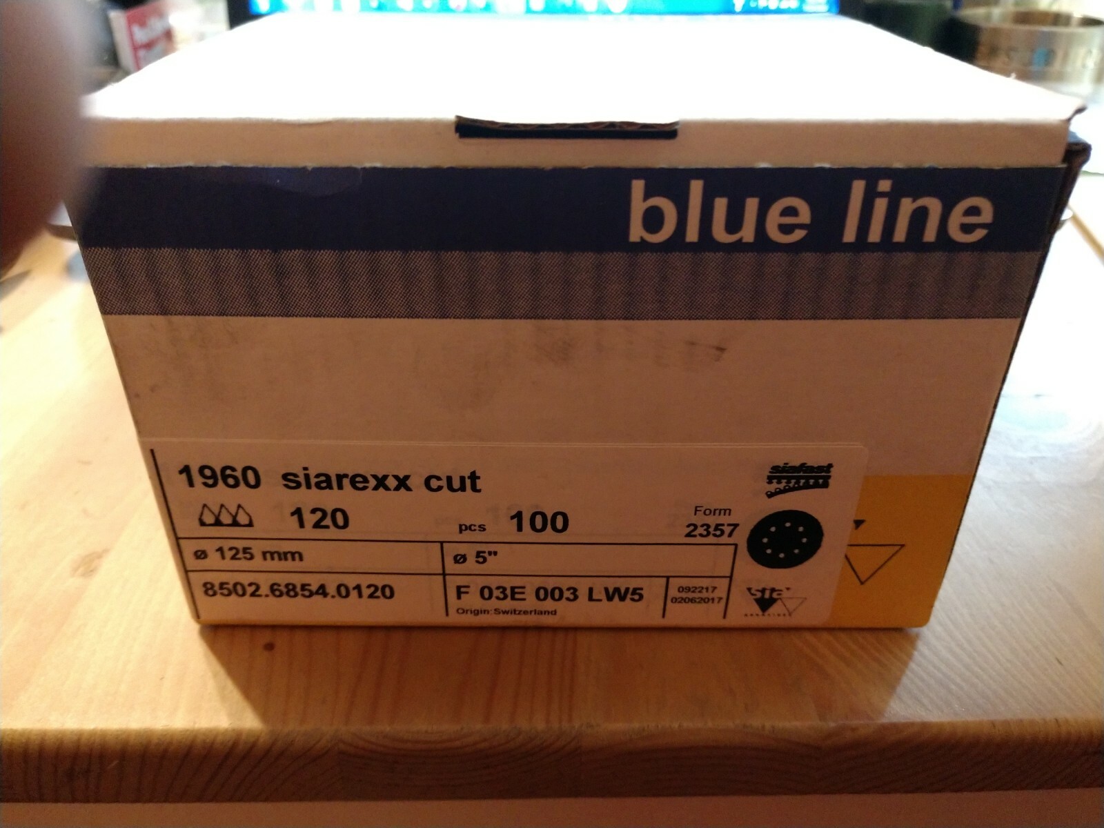 Blue Line 1960 siarexx Cut 120 grade 6” Disc sand paper 1 Box of 100 | eBay