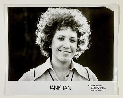 1980s Janis Ian Folk Singer Vintage Music Press Photo Perm CJ Strauss ...