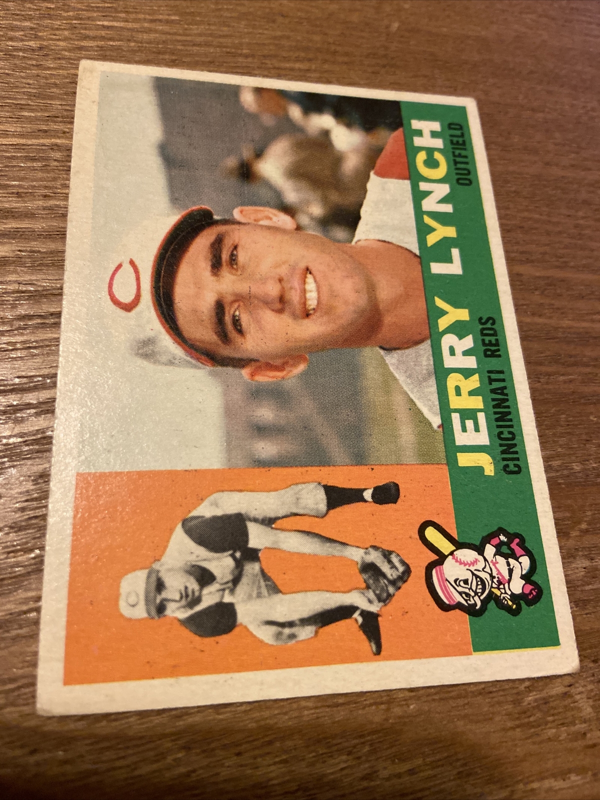 1960 Topps Jerry Lynch #198 Cincinnati Reds Vintage Baseball Card (m ...
