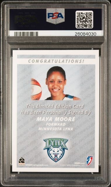 2011 Rittenhouse WNBA Maya Moore Rookie Autograph PSA 10 Minnesota Lynx ...
