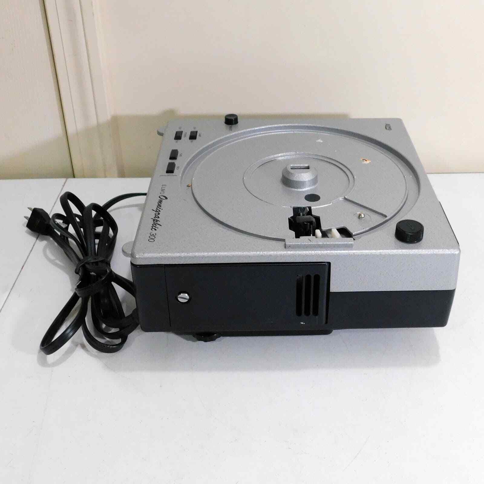 Elmo Omnigraphic 300 Slide Projector Tested Working Needs Lens