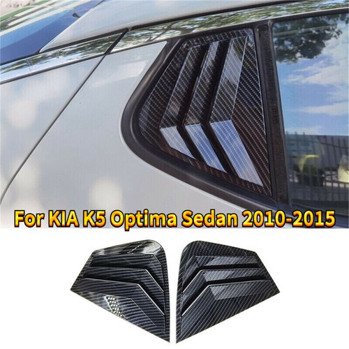 2Pcs Carbon Fiber Rear Window Quarter Louver Cover For Kia Optima K5 ...