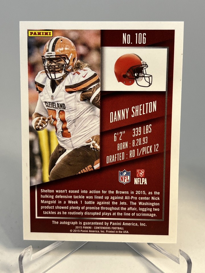 2015 Panini Contenders Championship Ticket /99 Danny Shelton #106 ...