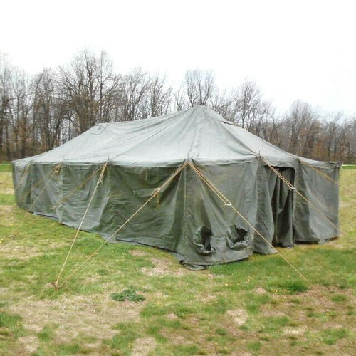 US Military G.P. Medium Tent (16′ x 32′ Vinyl) NEW NSN: 8340-00-482 ...