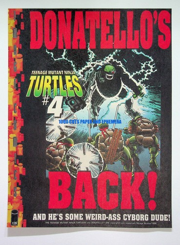 Teenage Mutant Ninja Turtles Image Comics 1996 Print Magazine Ad Poster ...
