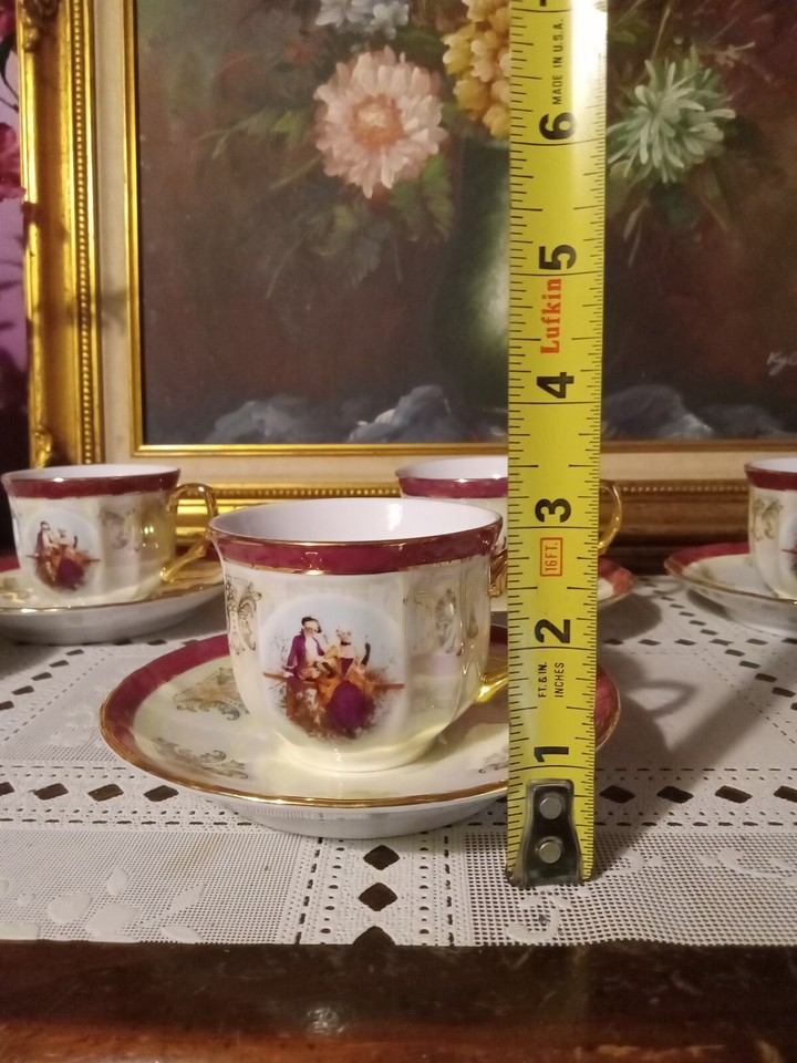 Vintage Yau Shing (YS) Fine Porcelain 12 Piece Cup And Saucer Set | eBay