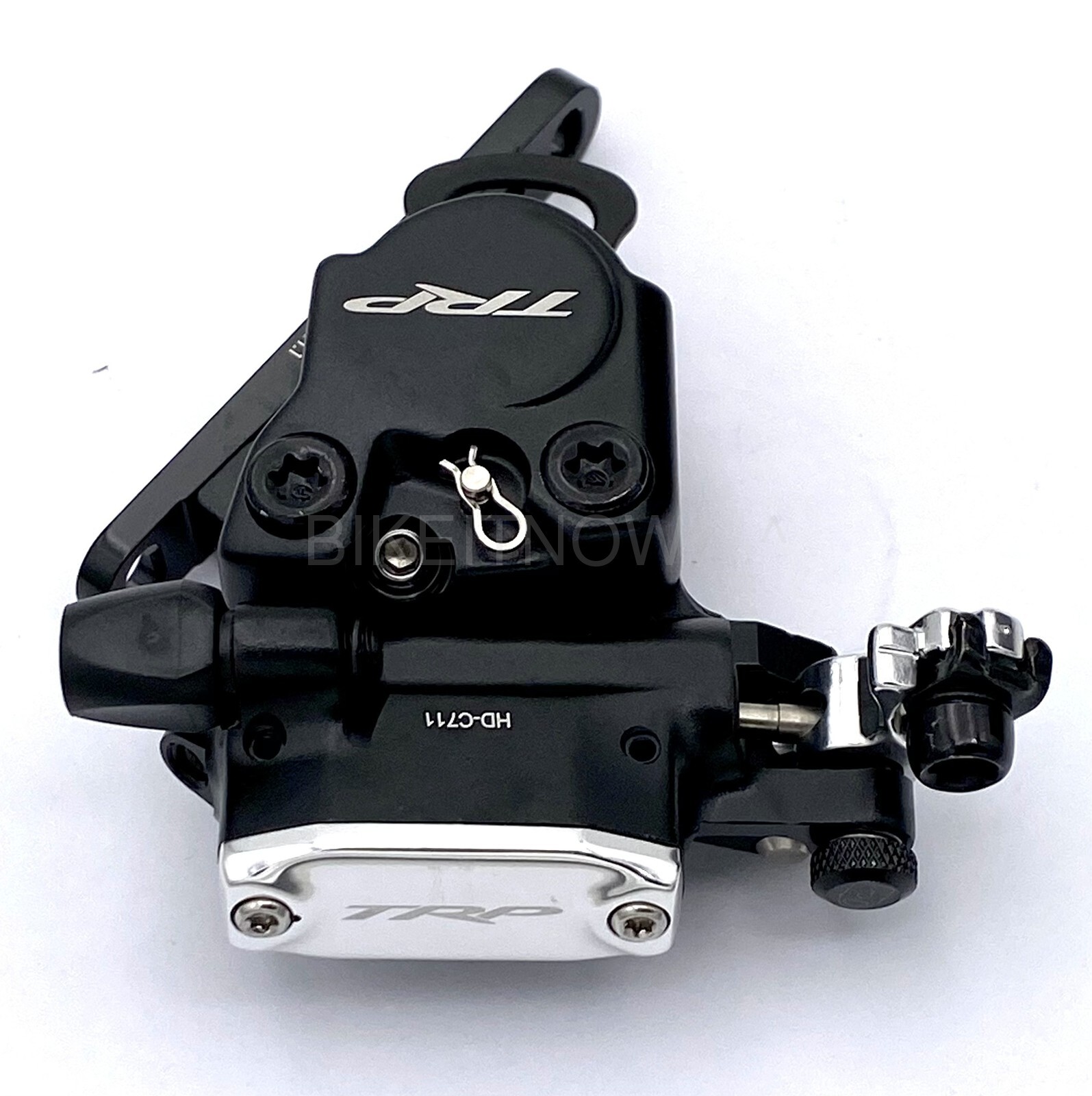 TRP HY/RD Flat Mount Front+Rear 160mm Disc Brake Caliper Set Black/Sil ...