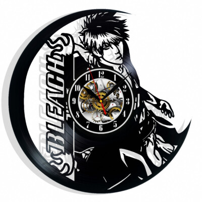 Bleach Anime Vinyl Wall Clock Gift Birthday Holiday Art Home Room Decor ...