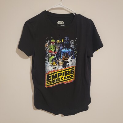 Fifth Sun Star Wars Shirt Womens Size Large L Black Empire Strikes Back ...