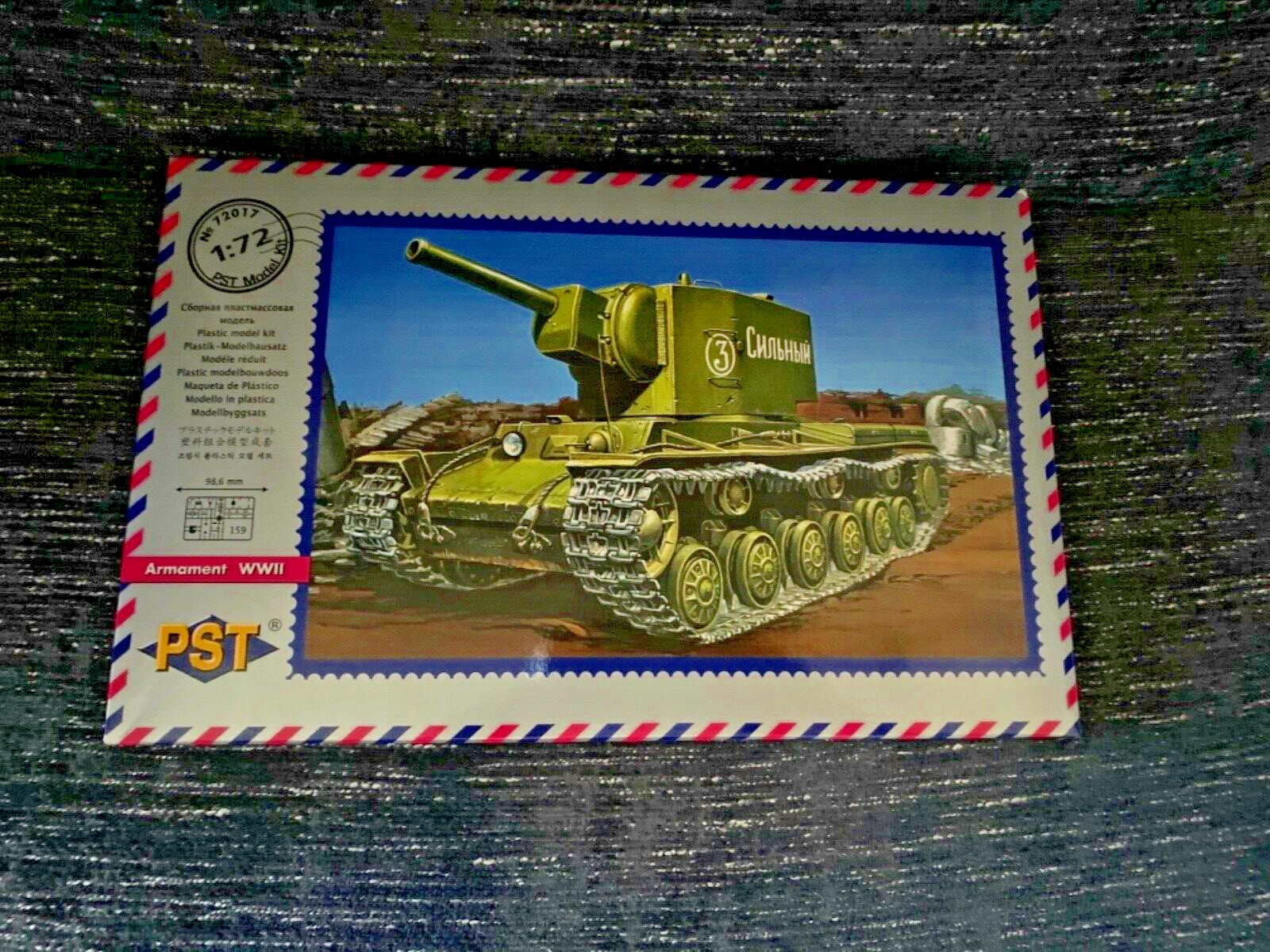 *NIB PST MODEL KIT #72017 KV-2 DREADNOUGHT HEAVY TANK ARMAMENT WWII 1: ...