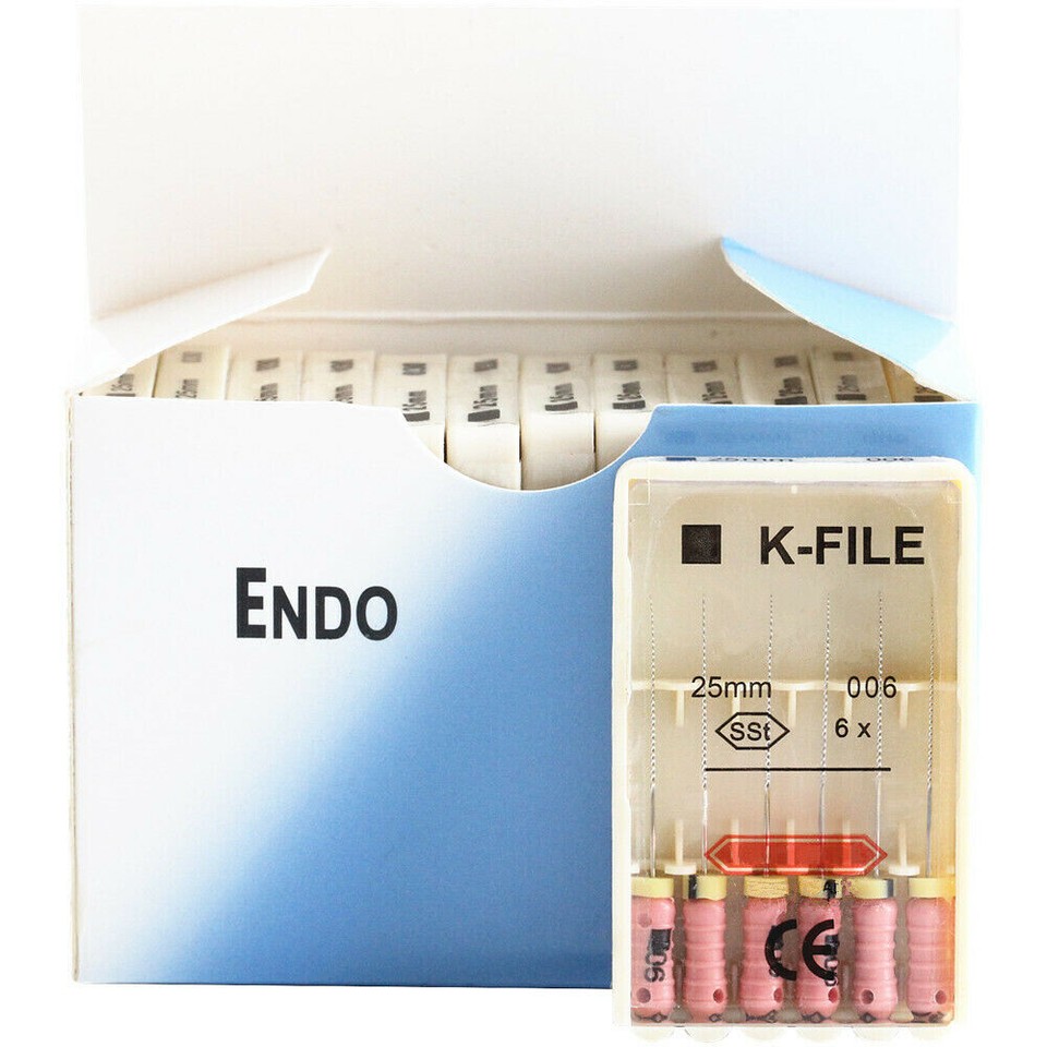 10 Packs Dental K-FILE 21/25/31mm Endodontic Hand Use Root Canal Files ...