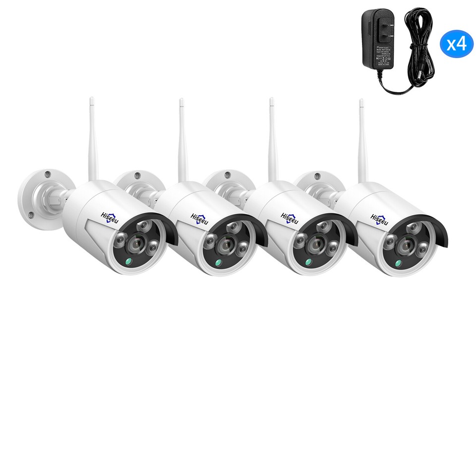 2K 3MP Outdoor WiFi Security Camera For Hiseeu Wireless Security Camera ...