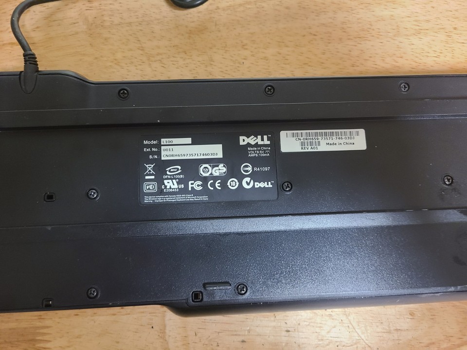 Dell L100 Keyboard 104 Key USB Wired Keyboard Standard Typing Skills | eBay