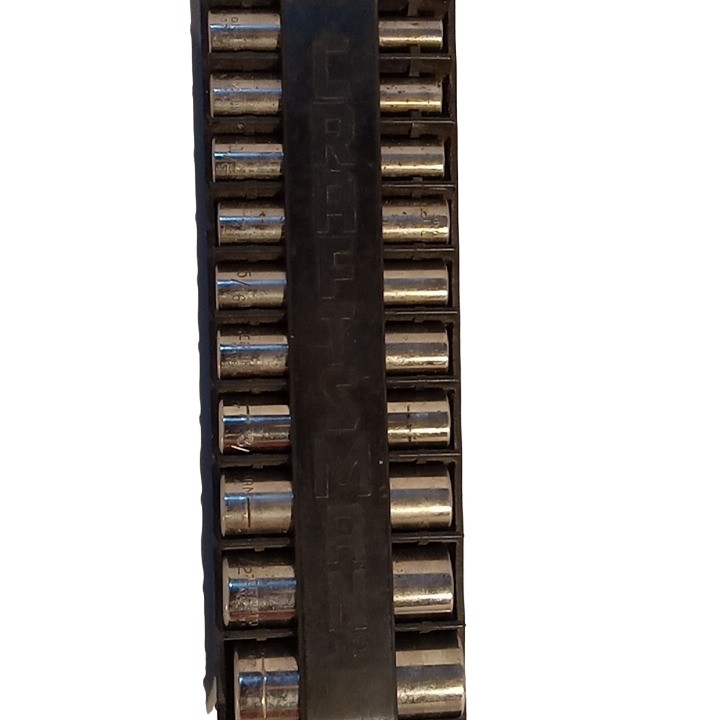 Vintage Craftsman 10-Piece Quarter Inch Drive Deep Well Socket Set Made ...