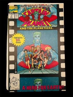 Captain Planet #1, October 1991, Cover by Neal Adams, GREAT SHAPE | eBay