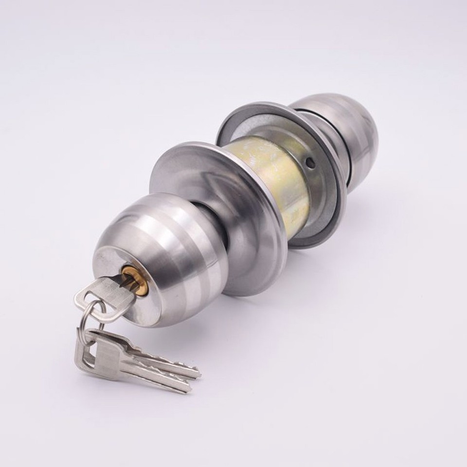 Ball Keyed Entry Door Knob Lock Set with Knobset for Bedroom Bathroom ...