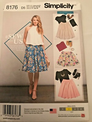 Simplicity 8176 Skirt Pattern Uncut | eBay