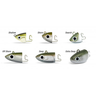 Weighted Head Fiiish Black Minnow Lead Head Size 1 Khaki | eBay